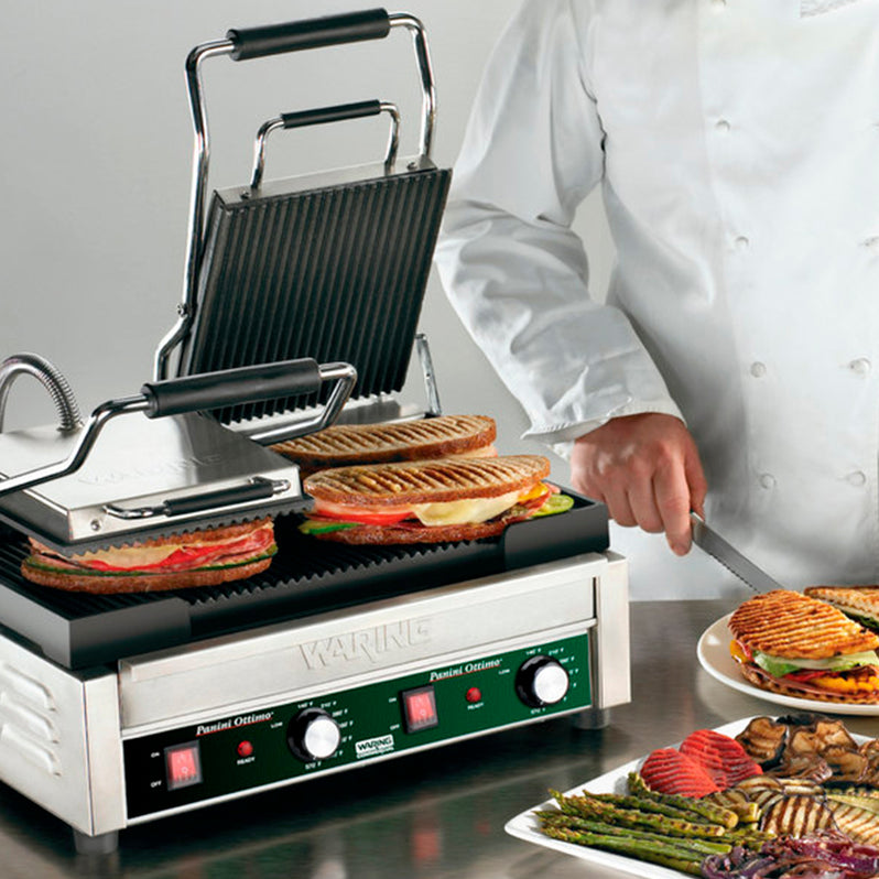 Paninera doble "Grill Ottimo" WPG300 Waring Commercial — Cuisipromx